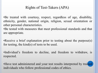 Ethical Standards in Testing | PPTX