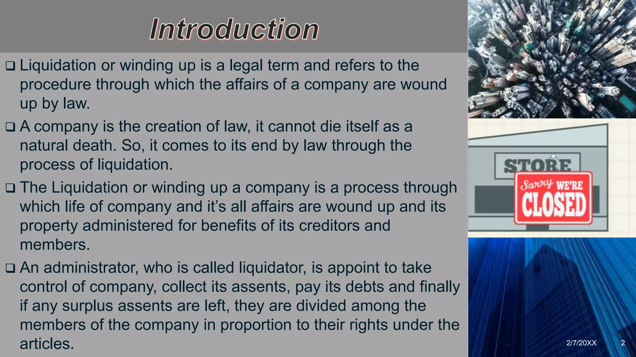 Liquidation of Companies | PPTX