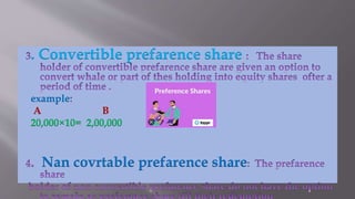 Share & types of shares | PPTX