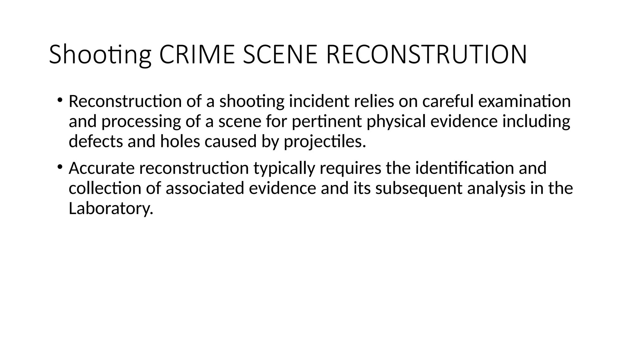 short pattern testing in crime scene in forensic science | PPTX