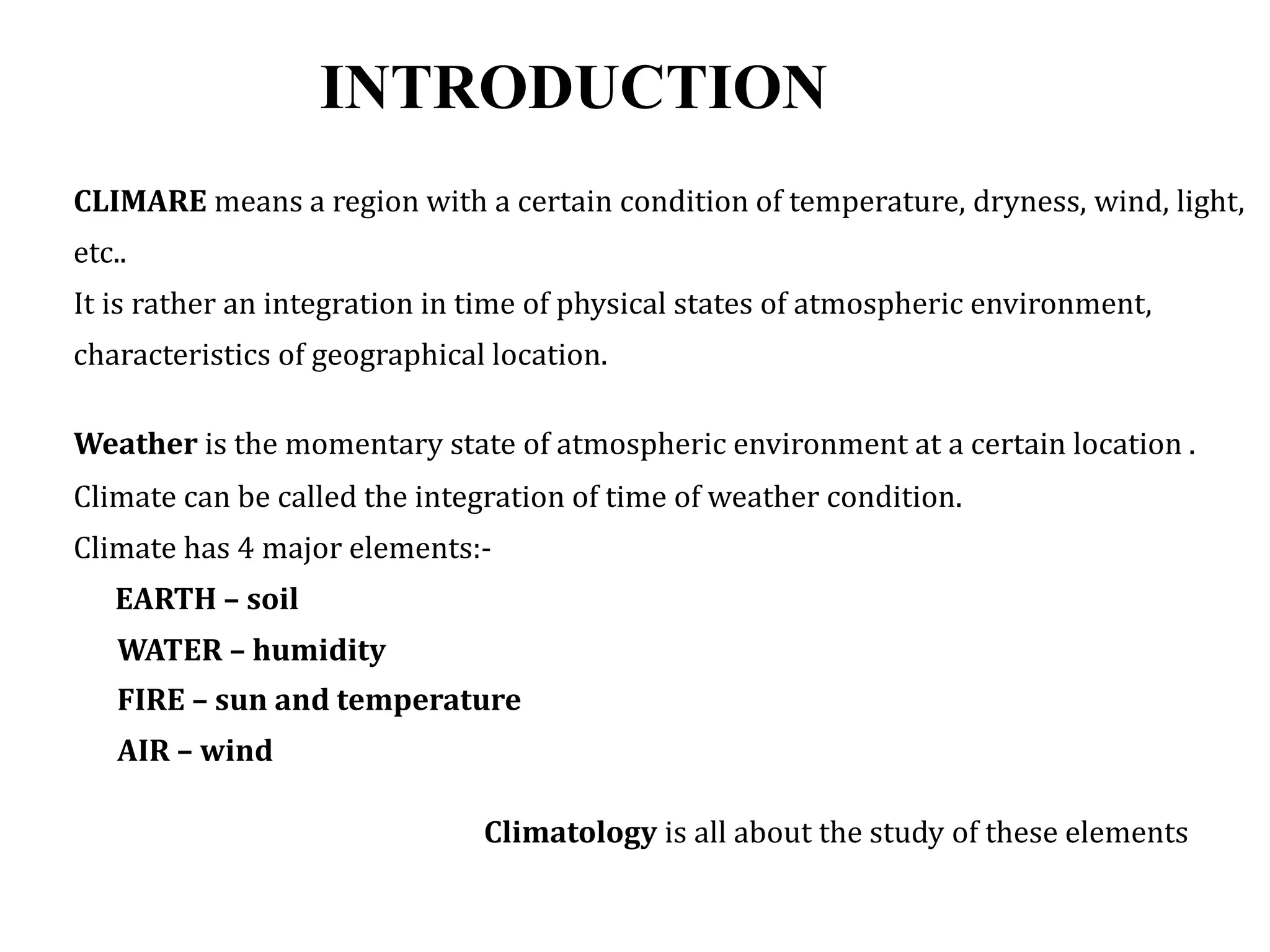 DIVYA BALANI PRESENTATION ON ROLE AND INFLUENCE OF NATURAL CLIMATE ON ...