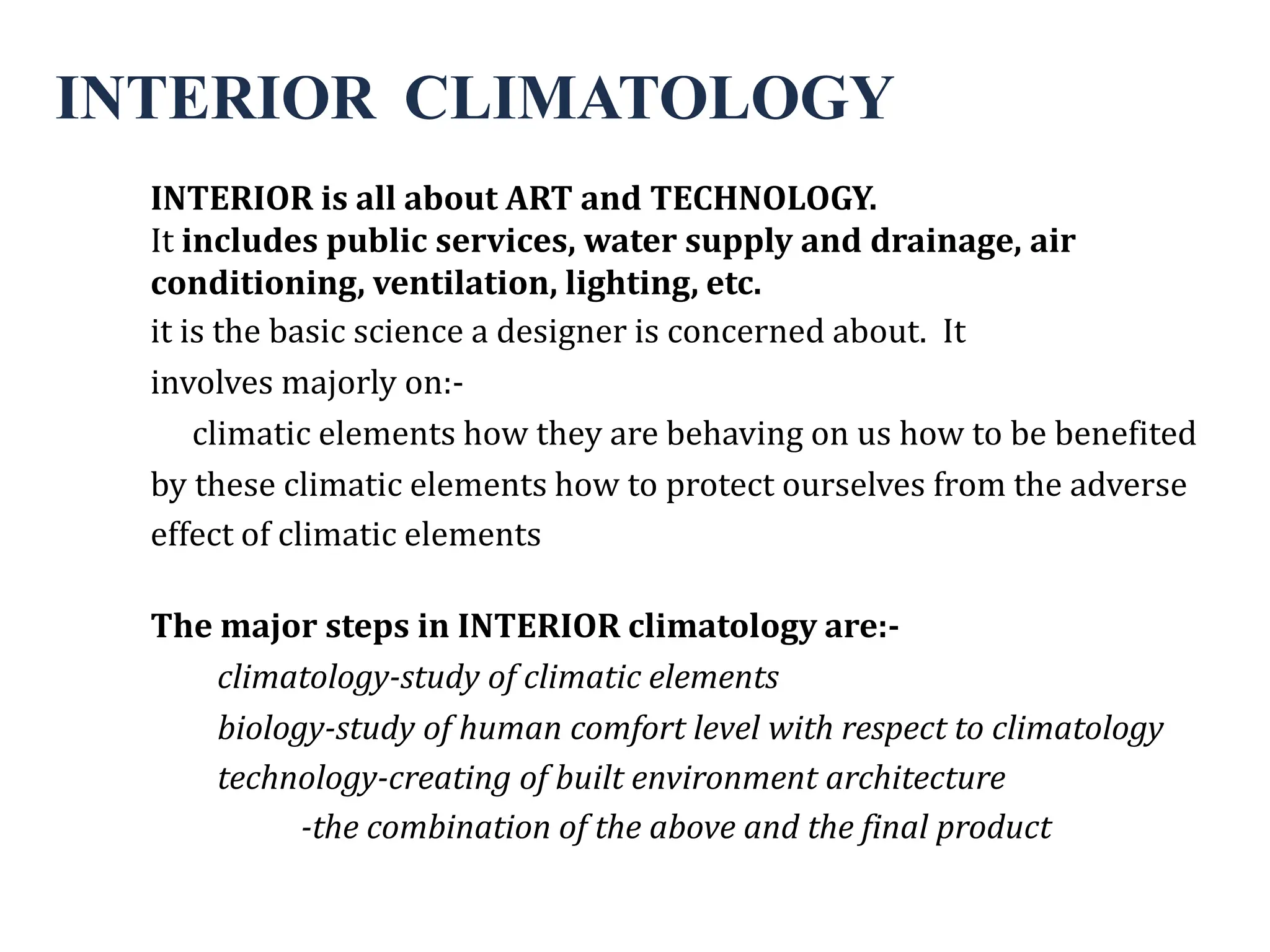 DIVYA BALANI PRESENTATION ON ROLE AND INFLUENCE OF NATURAL CLIMATE ON ...
