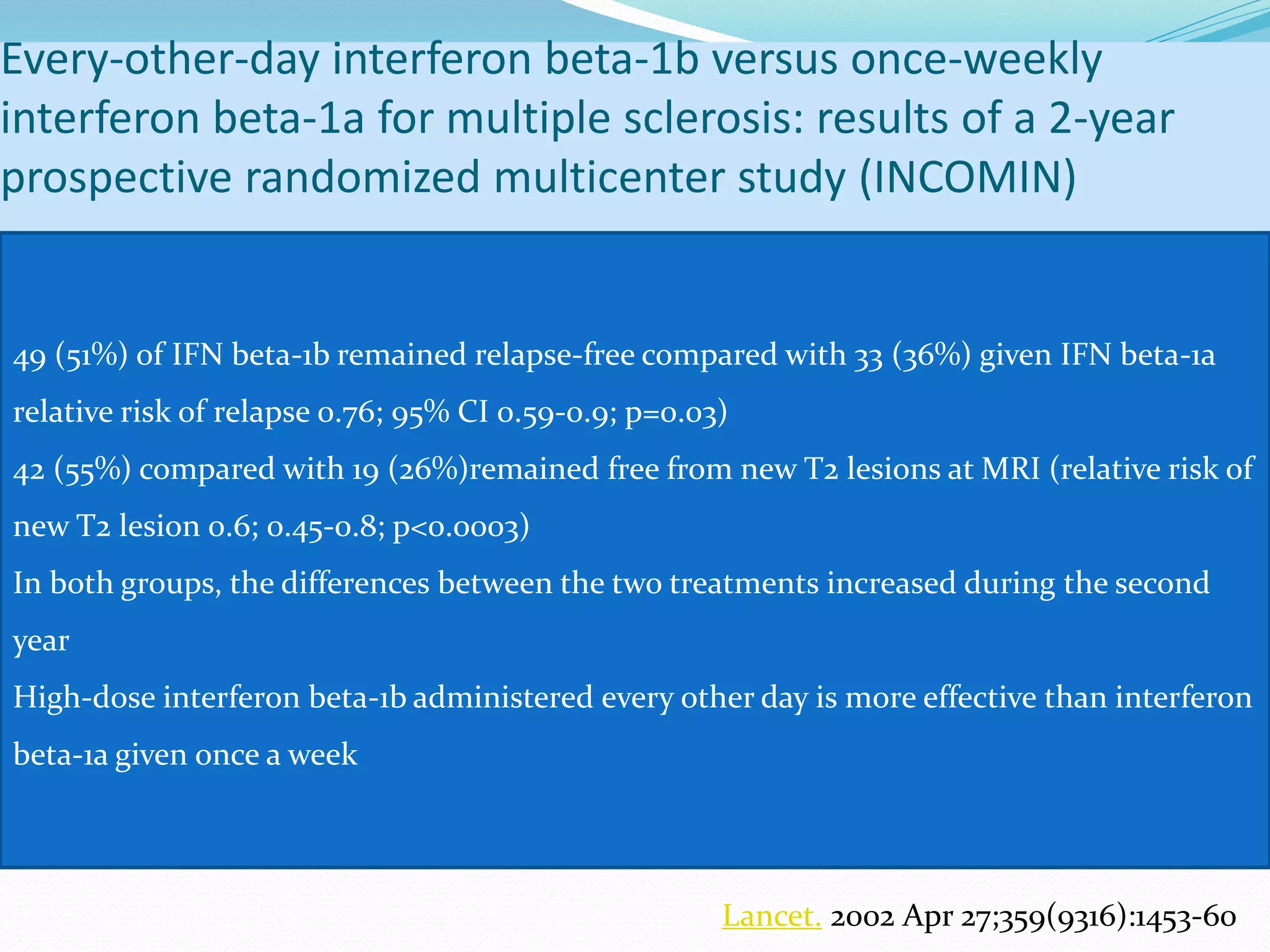 Switching therapy in Multiple sclerosis | PPTX