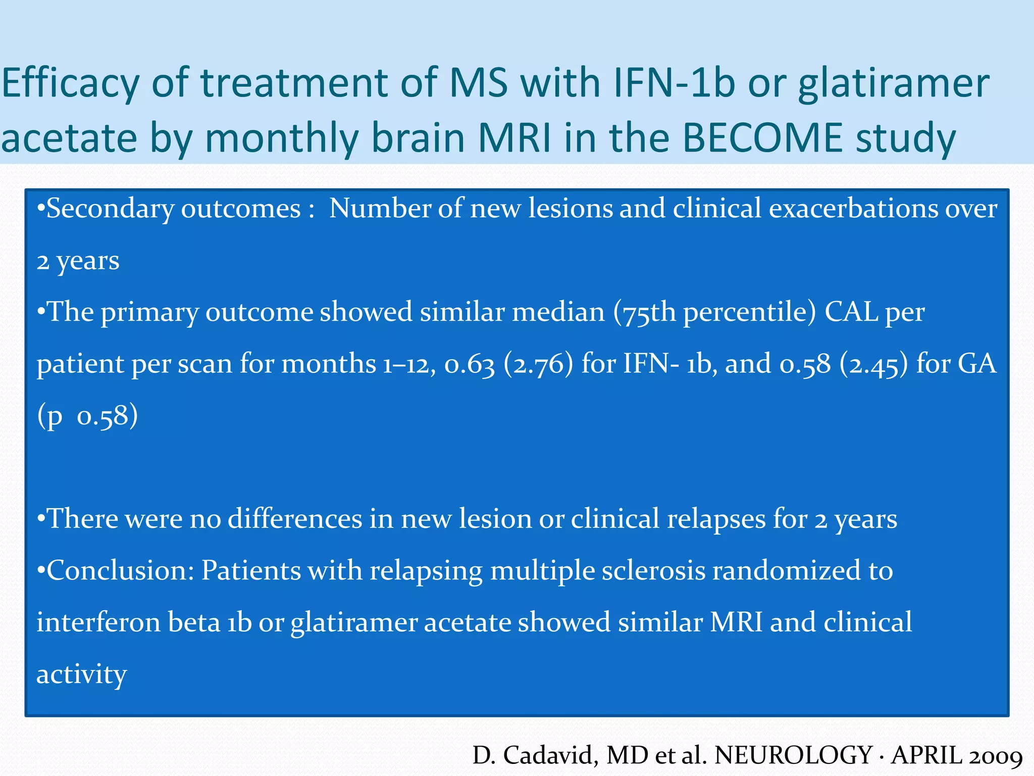 Switching therapy in Multiple sclerosis | PPTX