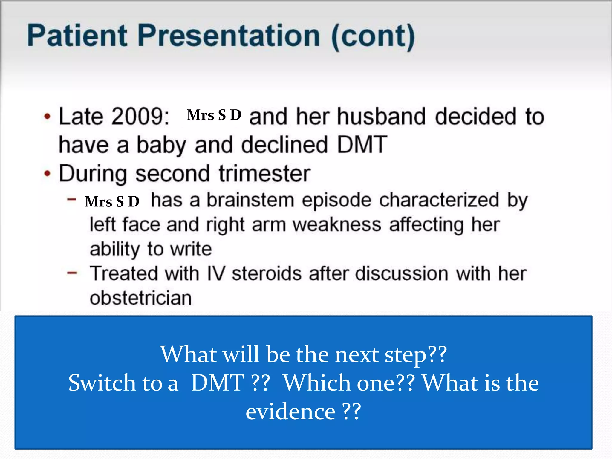 Switching therapy in Multiple sclerosis | PPTX