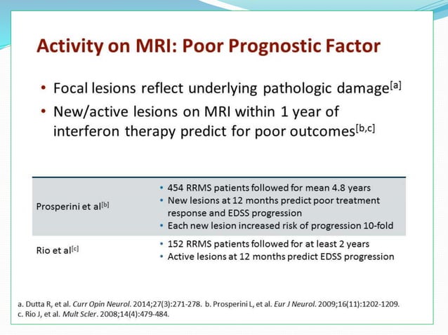 Switching therapy in Multiple sclerosis | PPT