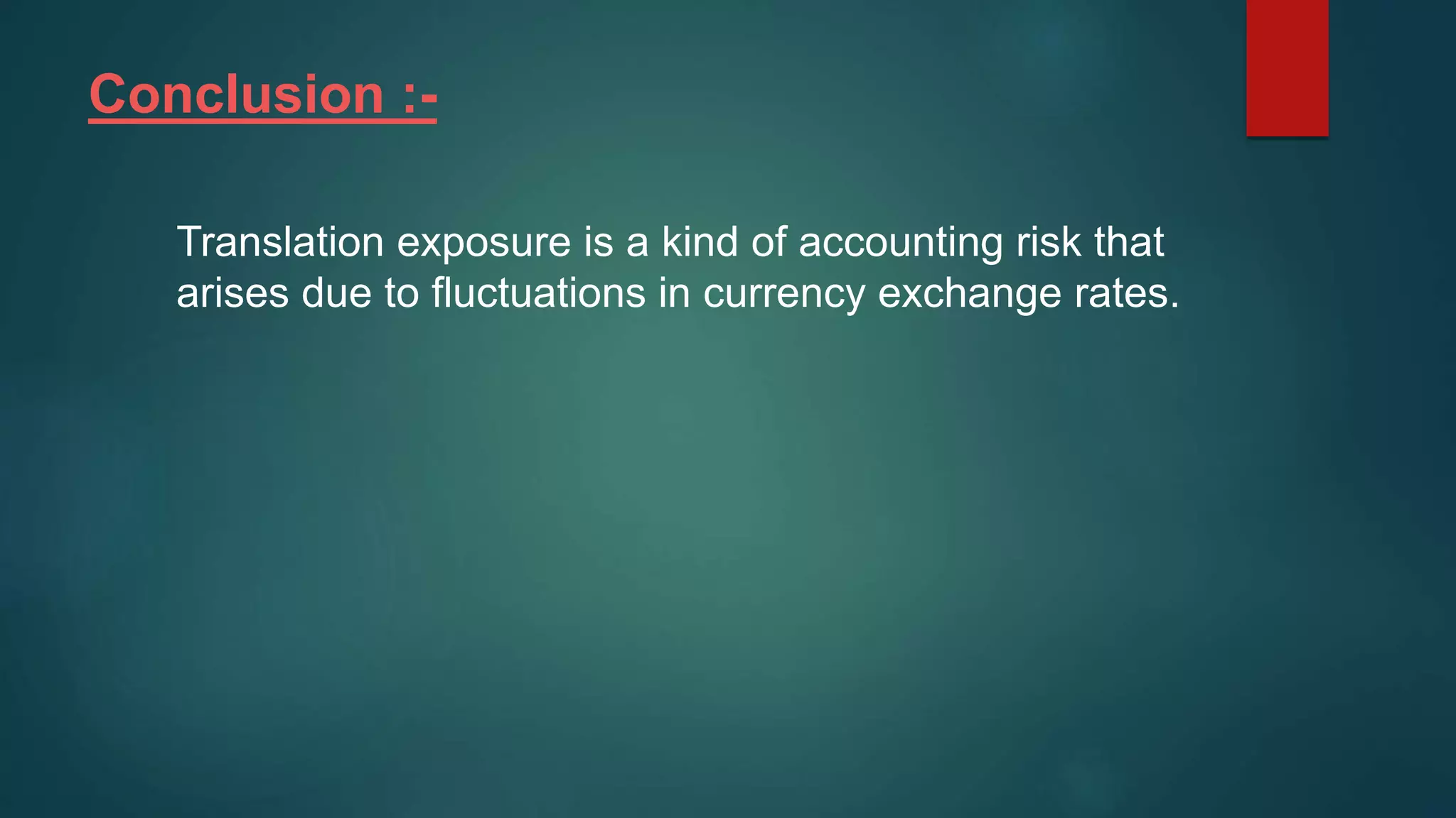 Foreign Exchange Exposure - Meaning and Methods | PPT