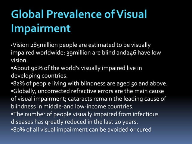Preventive and community opthalamology. | PPTX | Eye and Vision ...