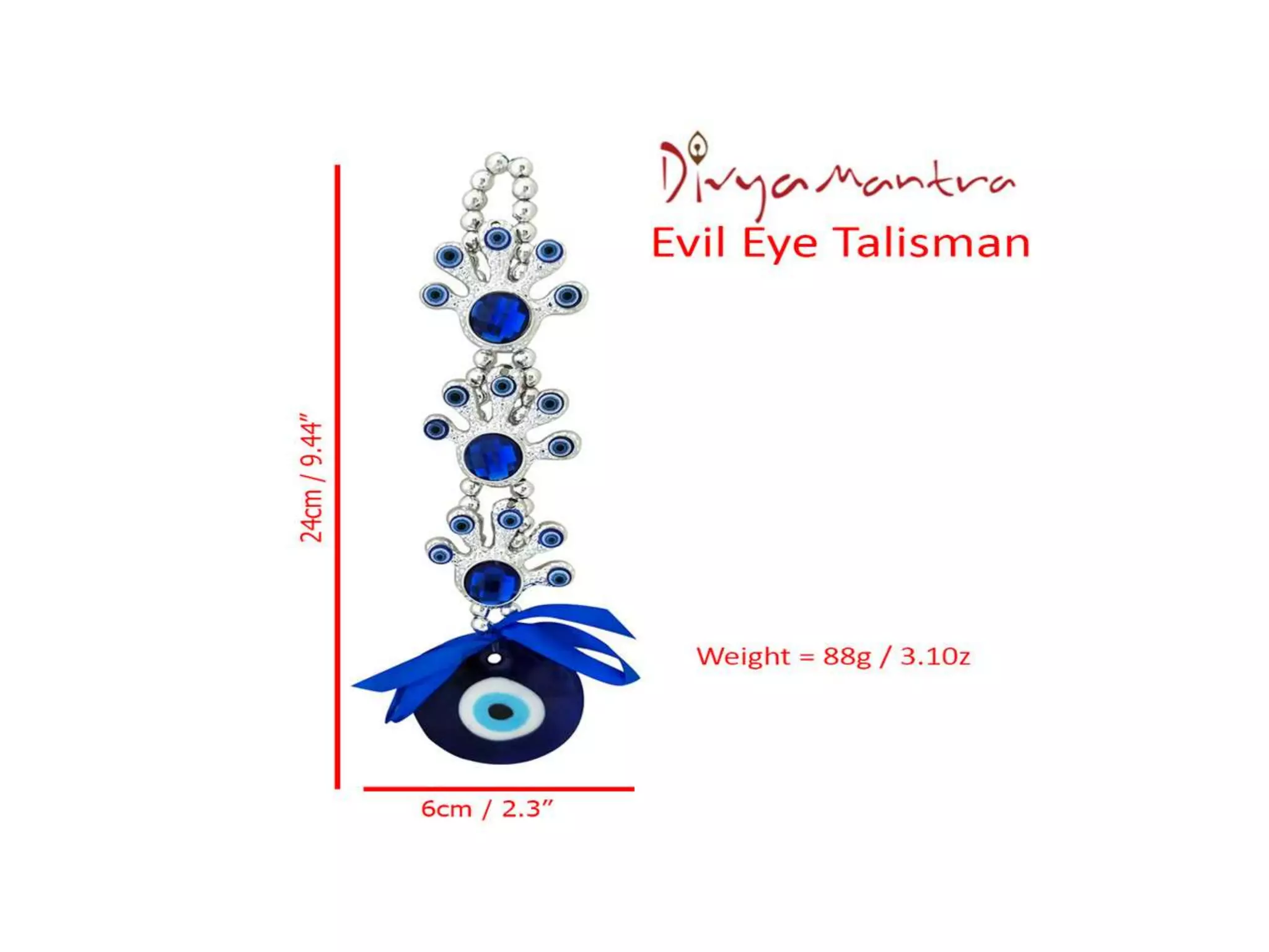 Divya mantra decorative three 3 devil feet evil eye pendant amule | PPTX