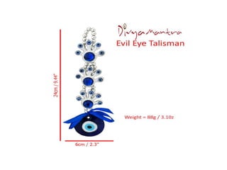 Divya mantra decorative three 3 devil feet evil eye pendant amule | PPTX
