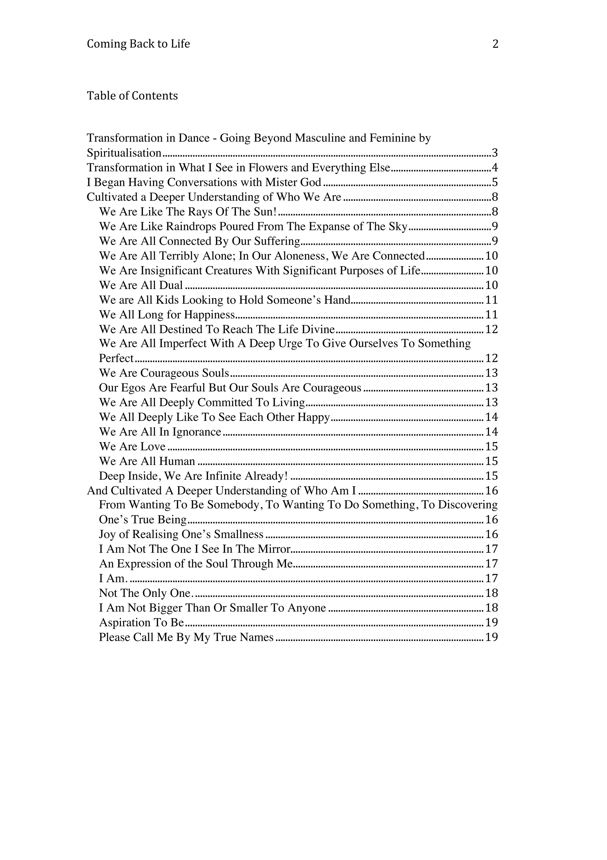 On the classic question "Who am I?": An experiential account. | PDF