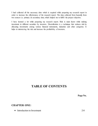 Divyanshu report pdf front page | DOC