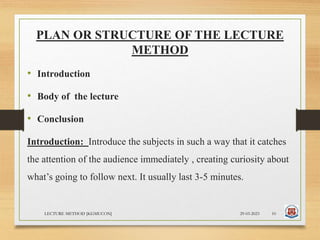 Lecture Method in Nursing Education | PPTX