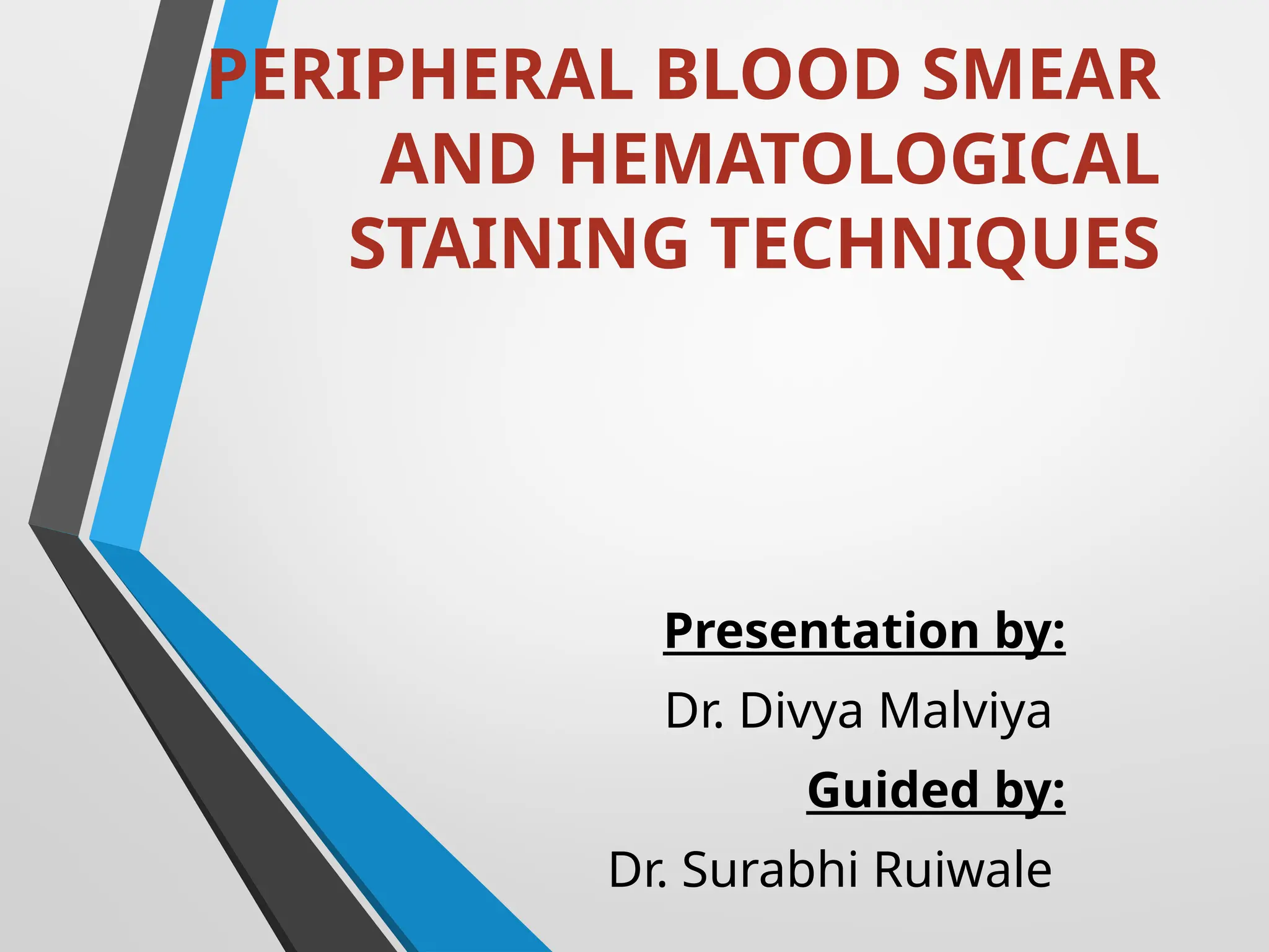 Peripheral blood smear pathology........... | PPTX