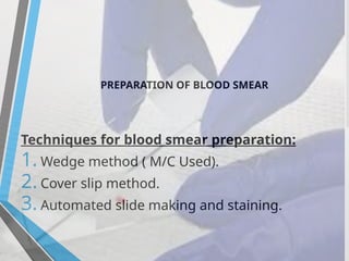 Peripheral blood smear pathology........... | PPTX