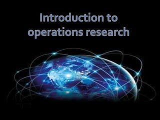 Operations Research - Models | PPTX