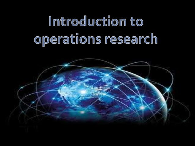 Operations Research - Models | PPTX | Business | Business and Finance