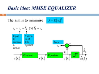 linear equalizer and turbo equalizer | PPTX | Digital Audio | Computer Software and Applications