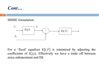 linear equalizer and turbo equalizer | PPTX | Digital Audio | Computer Software and Applications