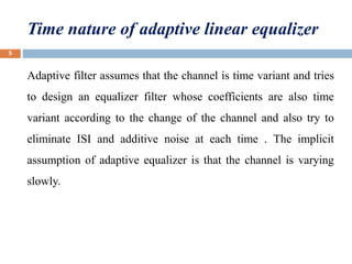 linear equalizer and turbo equalizer | PPTX | Digital Audio | Computer ...