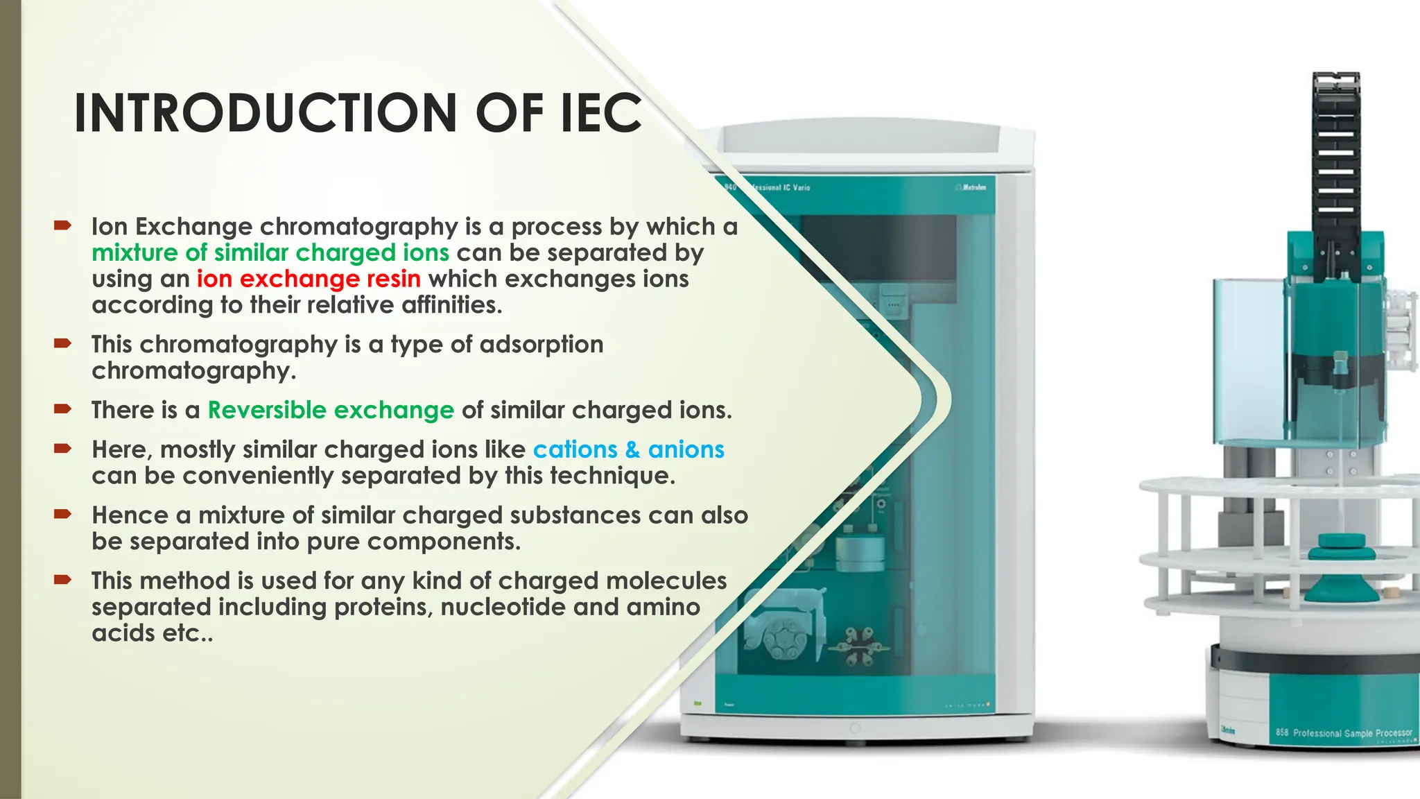 Ion exchange chromatography & Their Principle or classification with ...
