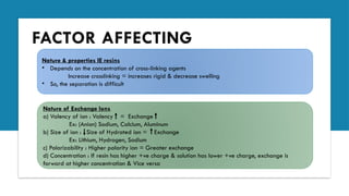 Ion exchange chromatography & Their Principle or classification with ...