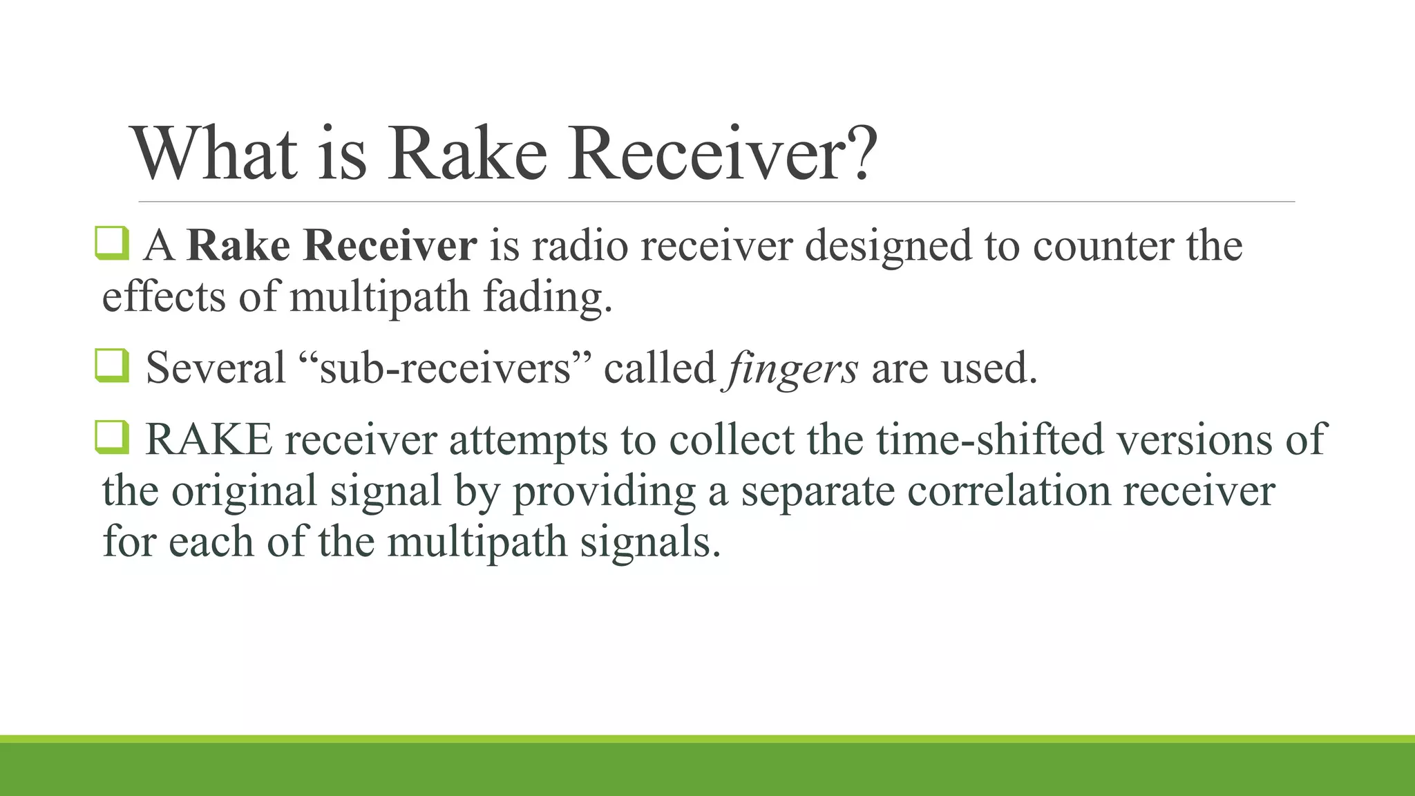 rake reciever ppt | PPTX
