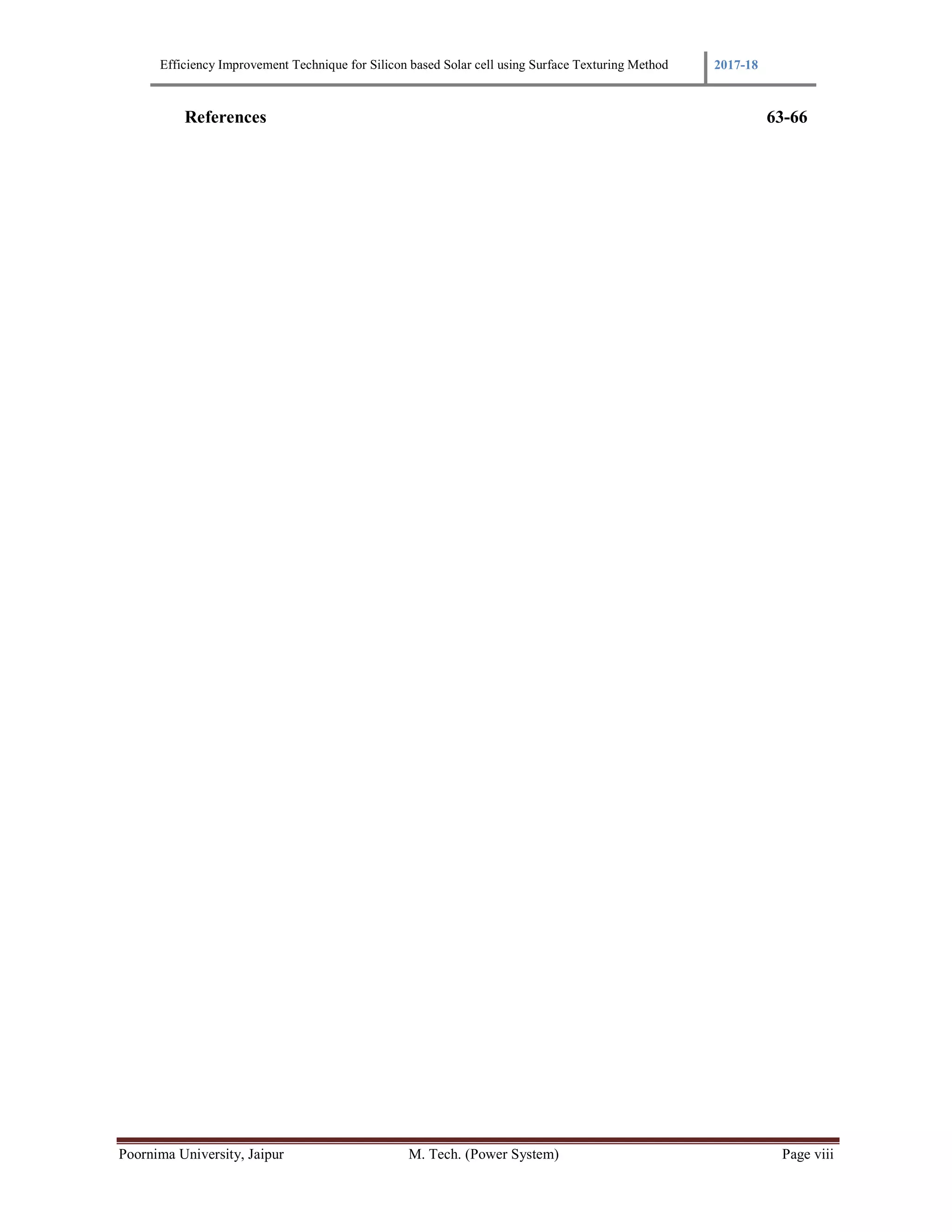 Efficiency Improvement Technique for silicon based Solar cell using ...