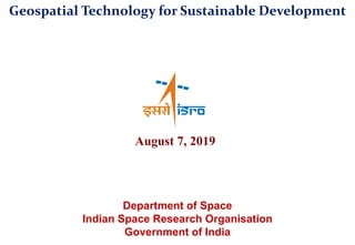 Geospatial Technology for Sustainable Development | PDF