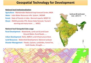 Geospatial Technology for Sustainable Development | PDF