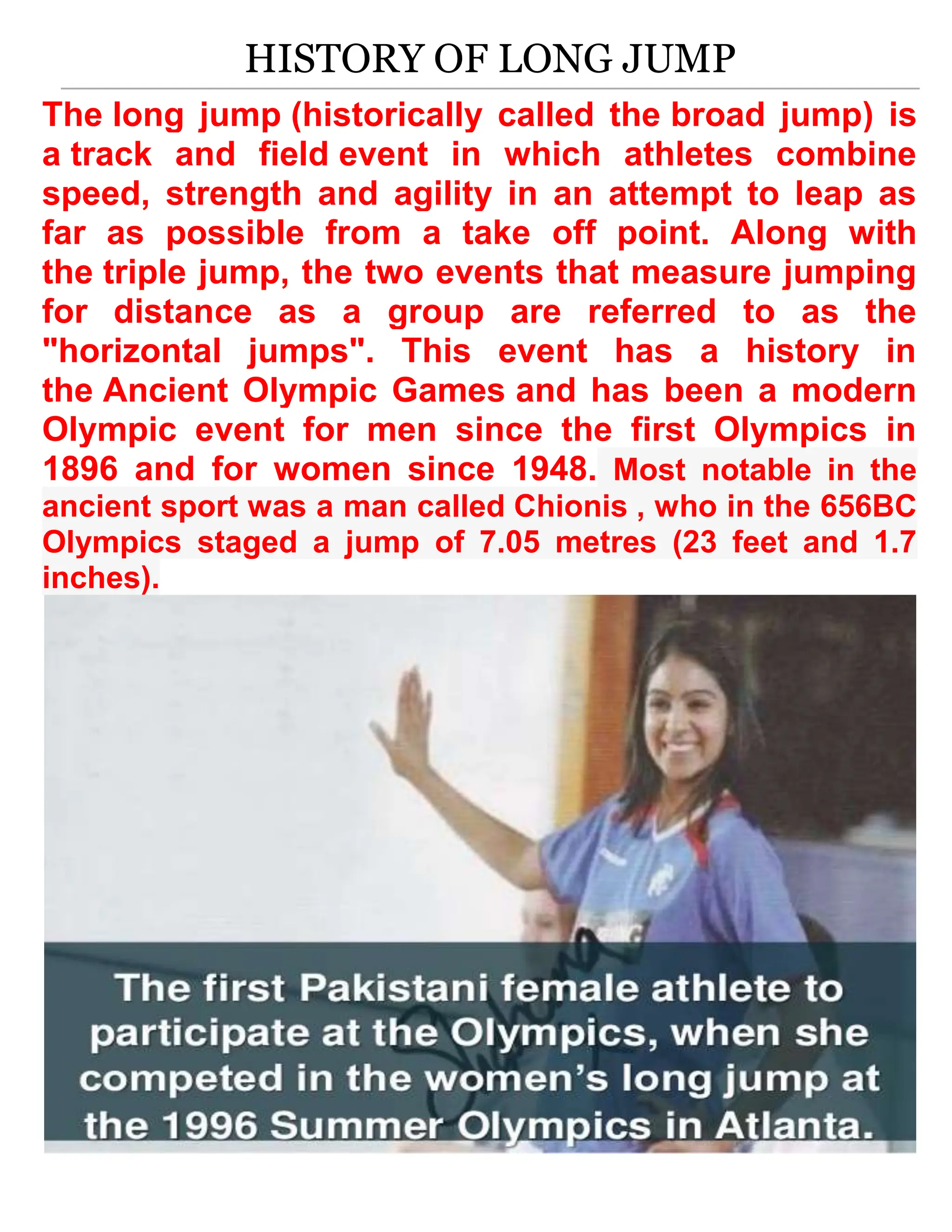 Practical file of Athletics in Physical Education & Sports for BPEd ...