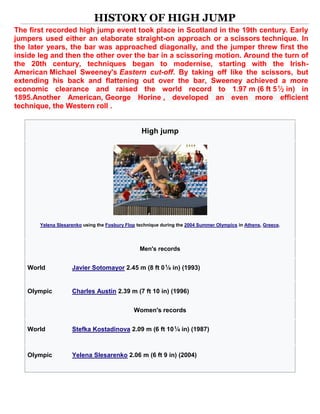 Athletics Practical file of Physicsl Education Students | PDF