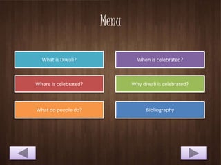 Diwali | PPTX | National & Civic Holidays | Holidays