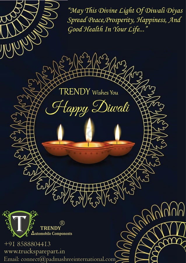 TRENDY Wishes You 裡HAPPY DIWALI | PDF