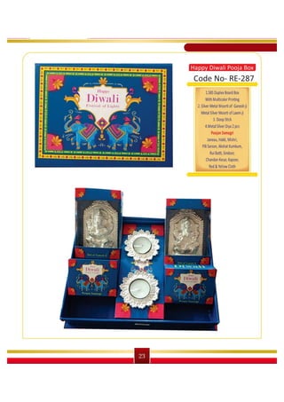 Divine Prosperity Diwali Box: Lakshmi & Ganesh Murti Set | PDF