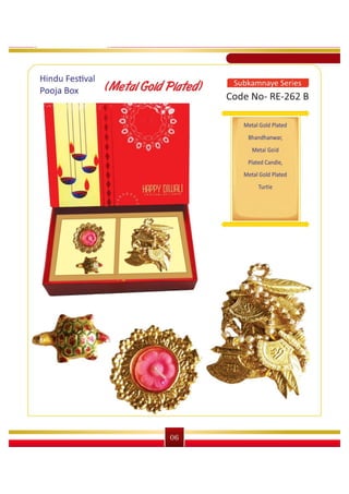 Divine Prosperity Diwali Box: Lakshmi & Ganesh Murti Set | PDF