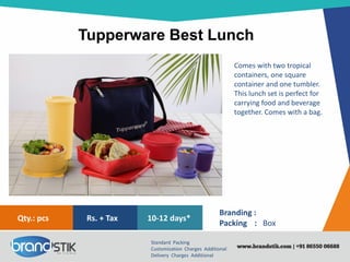 Diwali Gifting Options - Tupperware | PDF