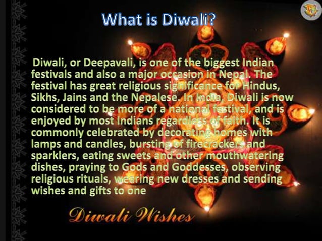 presentation on diwali by shweta | PPSX | National & Civic Holidays ...