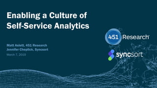 Enabling a Culture of Self-Service Analytics | PPT