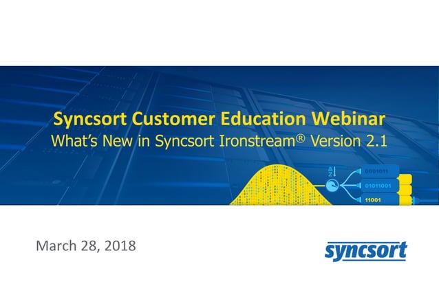 What’s New in Syncsort Ironstream 2.1 | PDF | Operating Systems ...