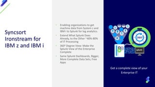 Ironstream for IBM i - Enabling Splunk Insight into Key Security and ...