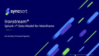 Data Model for Mainframe in Splunk: The Newest Feature of Ironstream | PDF
