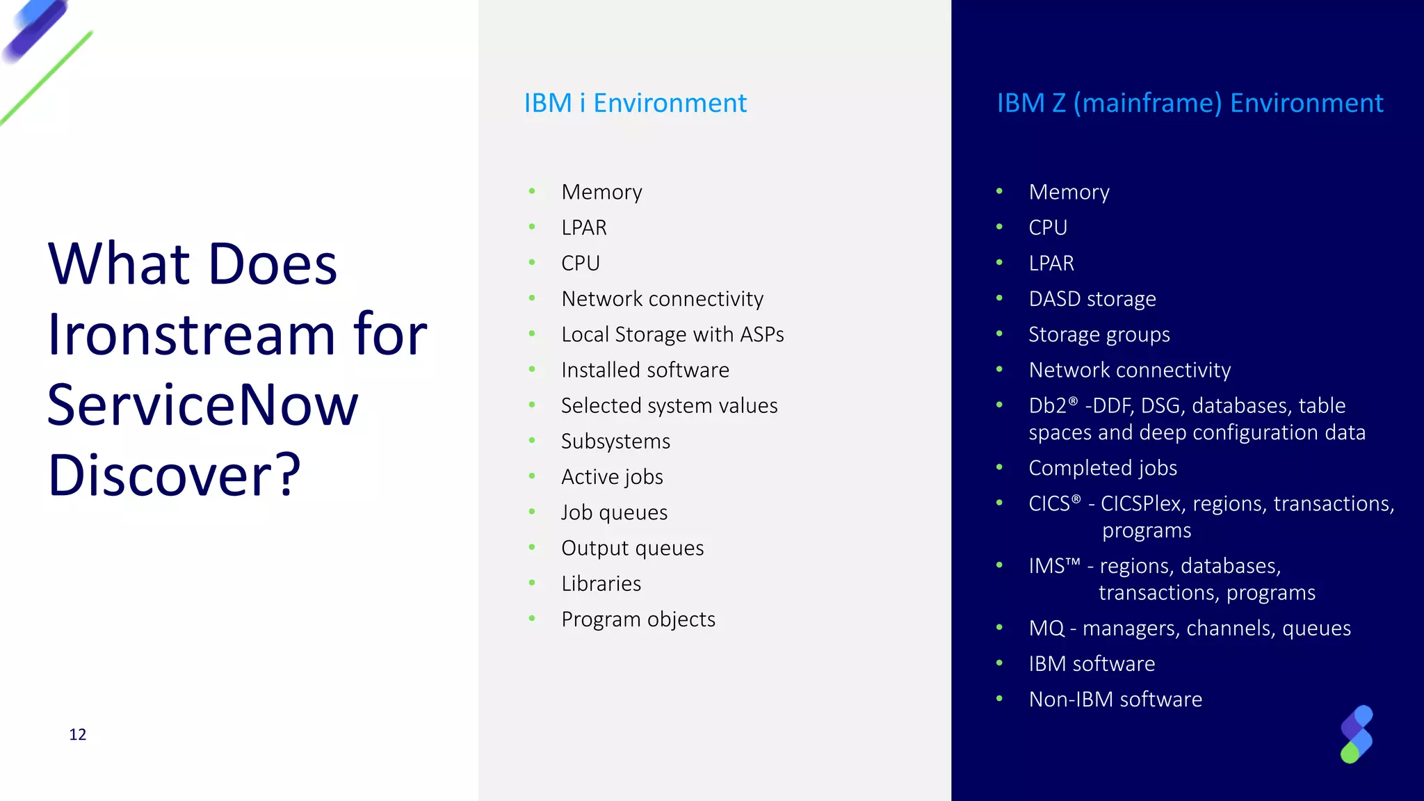 Top Use Cases for Mainframe and IBM i Discovery in ServiceNow® | PDF