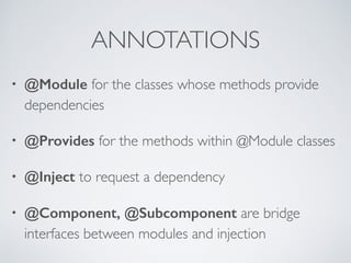 DI with Dagger2 | PPT