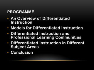 Differentiated Instruction (General) | PPTX