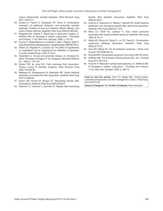 complications of liposuction powerpoint presentation | PDF