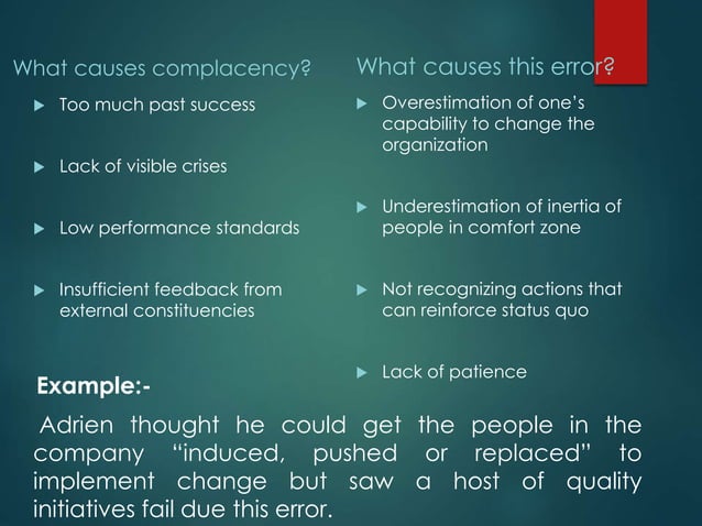Transforming Organisations:- Why Organisations Fail? | PPT