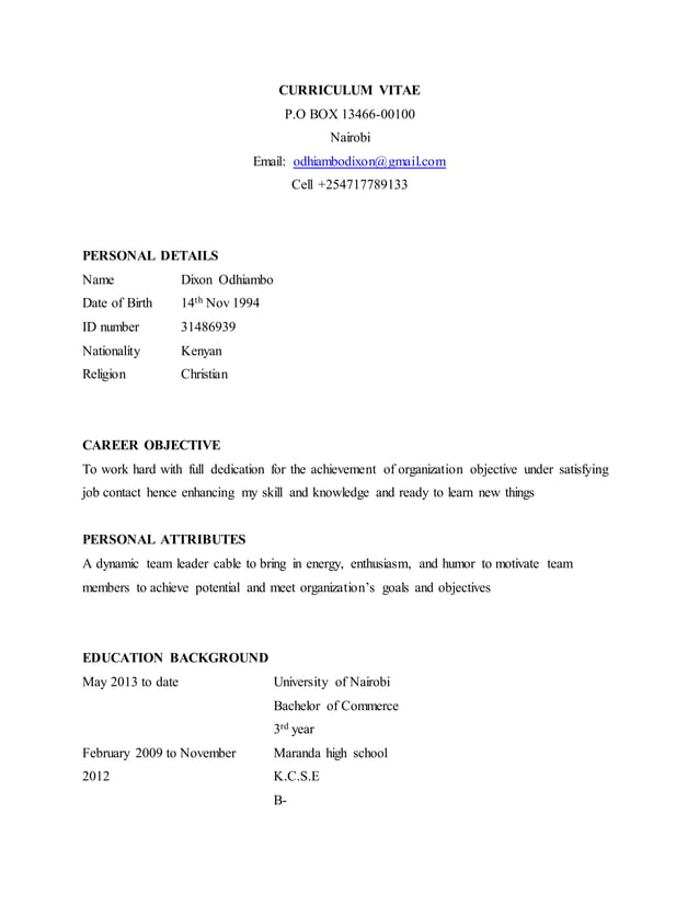 Dixon cv | PDF | Free Download