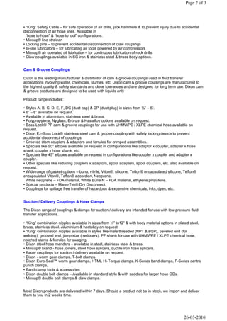 Dixon Fittings from Project Sales Corp | PDF