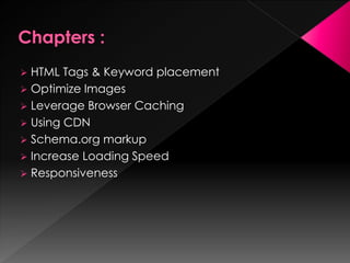 DIY : How To Achieve Proper On Page Optimization | PPT